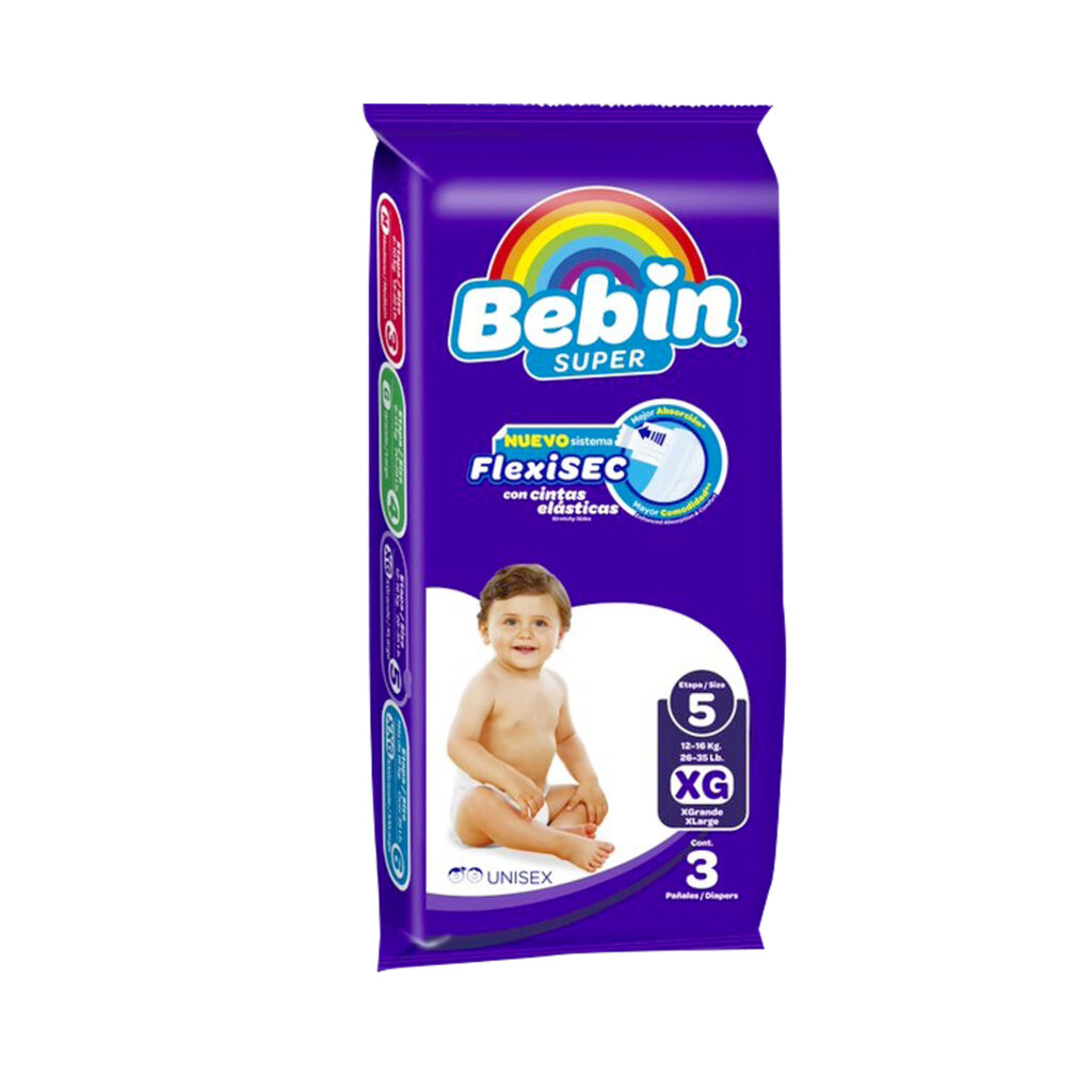 PAÑAL BEBIN EXTRAGRANDE C/3 - CJM