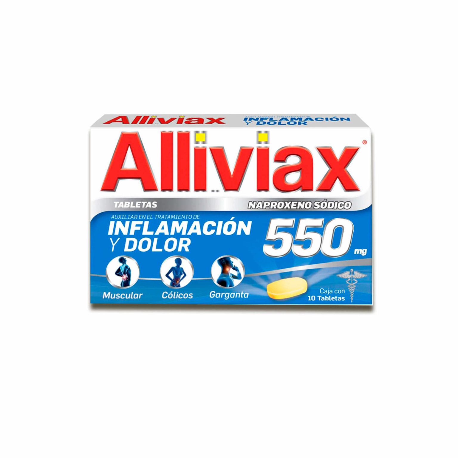 ALLIVIAX TABLETA 550MG C/10 - CJM